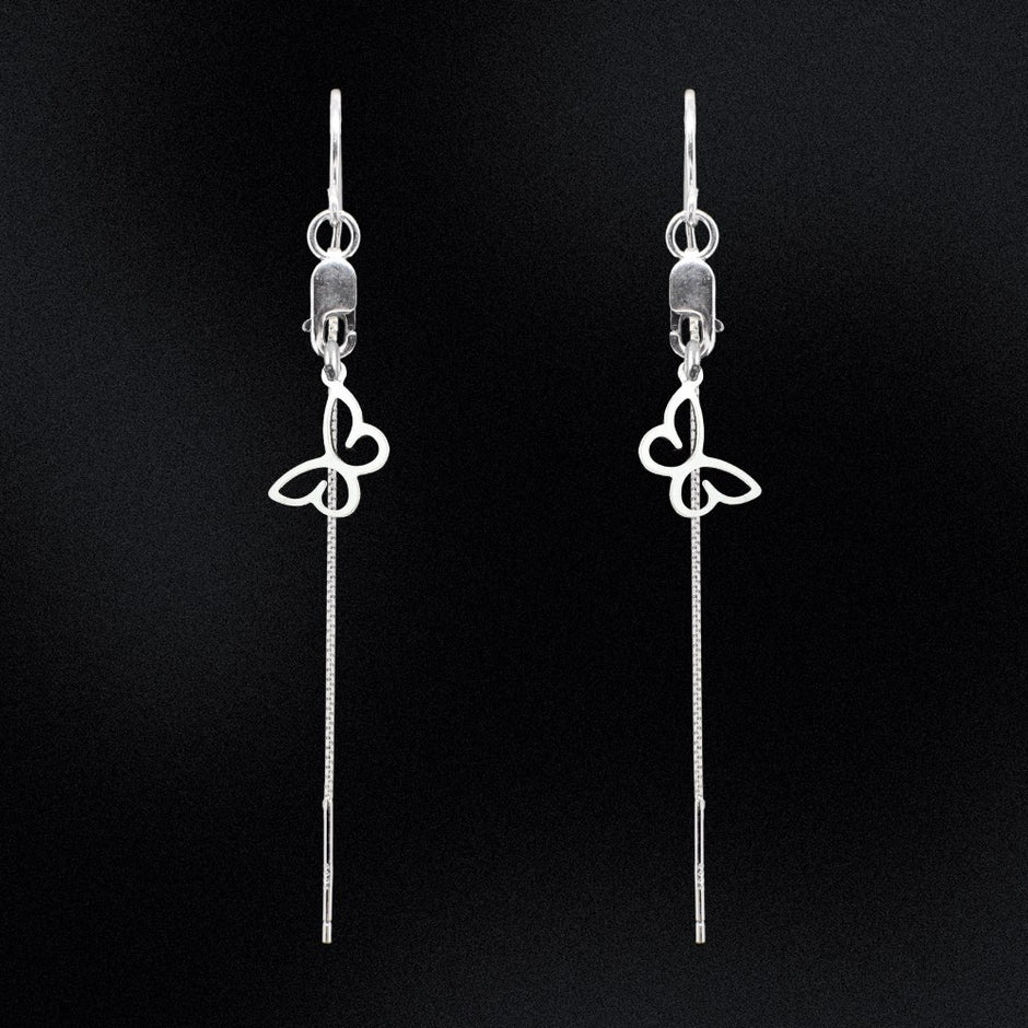 Sterling Silver Threader Earrings – Oskye Jewellery