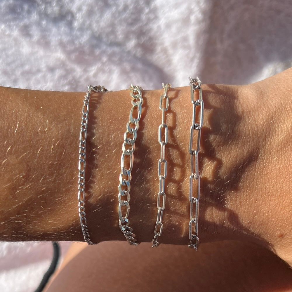 Customisable Paperclip Chain Bracelet – Oskye Jewellery
